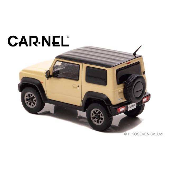 CARNEL 1/43 スズキ ジムニー シエラ JC (JB74W) 2018 Chiffon Ivory Metallic / ブラックルーフ *限定300台 :CN431810:ヒコ ...