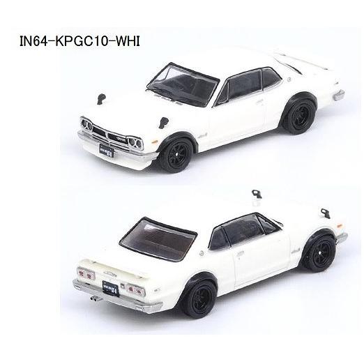 INNO 1/64 Nissan スカイライン 2000 GT-R (KPGC10) ホワイト : ヒコセブン Yahoo!店 - 通販 - Yahoo!ショッピング