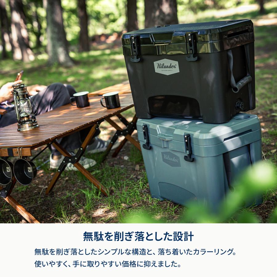 Hilander 【17.18日は全品+P10%】 キャンプクーラー ハイランダー 5月下旬配送ハイランドクーラーボックス 35L クーラーBOX ハード 1年保証 ブラック ...