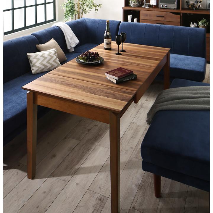 エクステンション 伸縮式 ダイニングテーブル ハイ ローテーブル 高さ37-67cm 幅120 150 180m センターテーブル ...