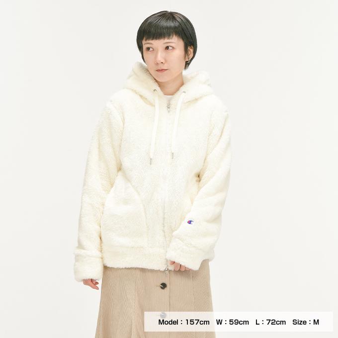 Champion チャンピオン アウタージャケット レディース ウィメンズ ジップフードフリースジャケット CW-L604 : ヒマラヤ Yahoo!店 - 通販 - Yahoo!ショッピング