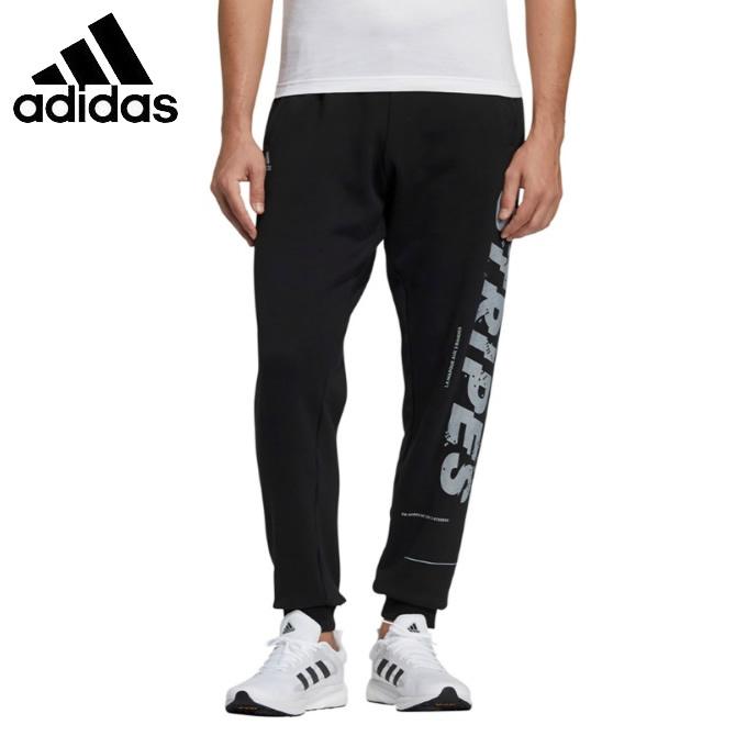 adidas（アディダス） スウェットロングパンツ メンズ WORDING スウェットパンツ GL8704 24823 adidas テーパードパンツ ジャージ パンツ ロングパンツ ...