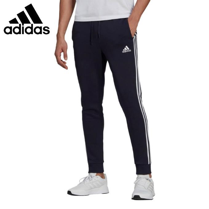 adidas アディダス スウェットジョガーパンツ メンズ エッセンシャルズ フリース テーパードカフ スリーストライプ パンツ GK8823 ...