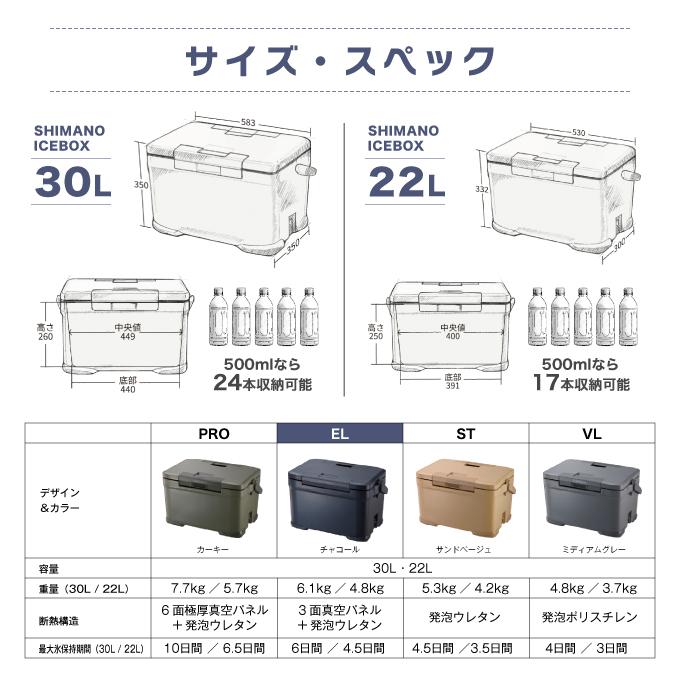 シマノ クーラーボックス 30L アイスボックスEL ICEBOX EL NX-230V チャコール 01 SHIMANO キャンプ用 : ヒマラヤ Yahoo!店 - 通販 - Yahoo ...