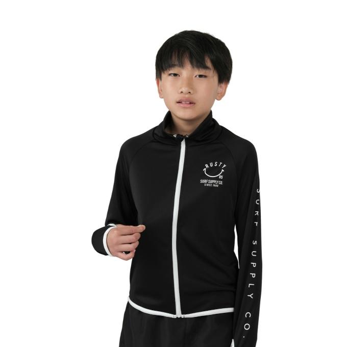RUSTY（ラスティ） ラッシュガード 長袖 キッズ ジュニア ロングスリーブラッシュトップ 963463 水陸両用 UVカット 日焼け対策 遊泳水着 : ヒマラヤ Yahoo!店 - 通販 ...