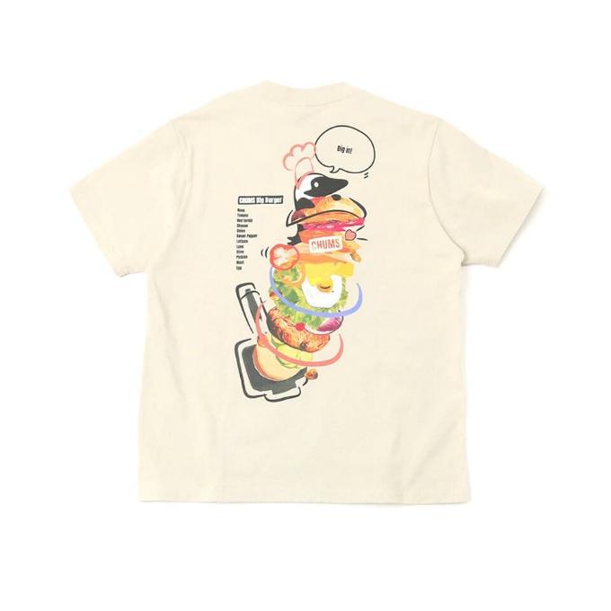 CHUMS チャムス Tシャツ 半袖 メンズ チャムスビッグバーガーTシャツ Big Burger T-Shirt CH01-2161 Greige : ヒマラヤ Yahoo!店 - 通販 ...