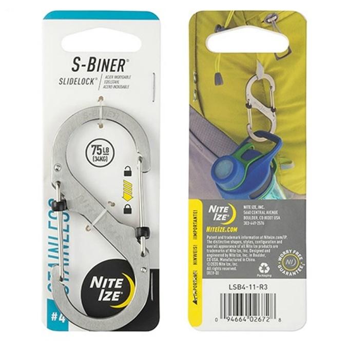 NITE IZE ナイトアイズ NITEIZE カラビナ Sバイナー スライドロック＃4 NI02672 : ヒマラヤ Yahoo!店 - 通販 - Yahoo!ショッピング