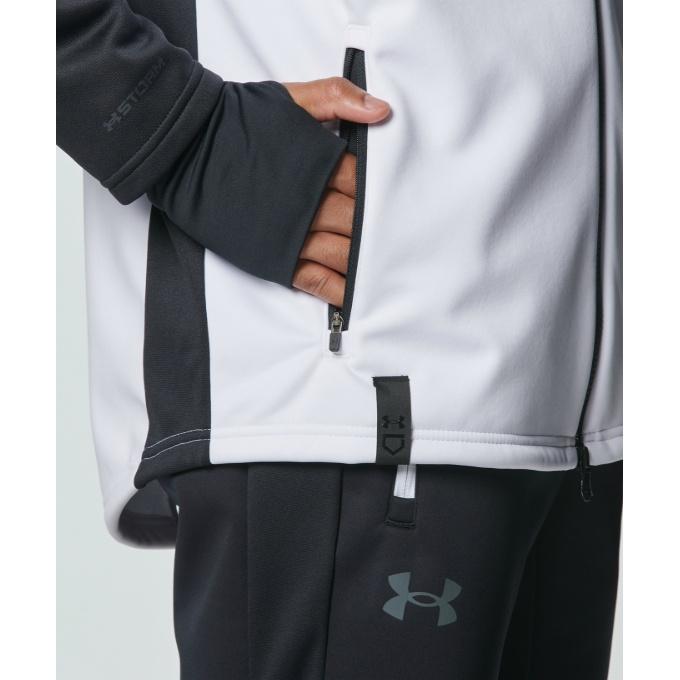 アンダーアーマー 野球 フリース パーカー メンズ UA 3LAYER FULLZIP JACKET 1381251-100 UNDER ...