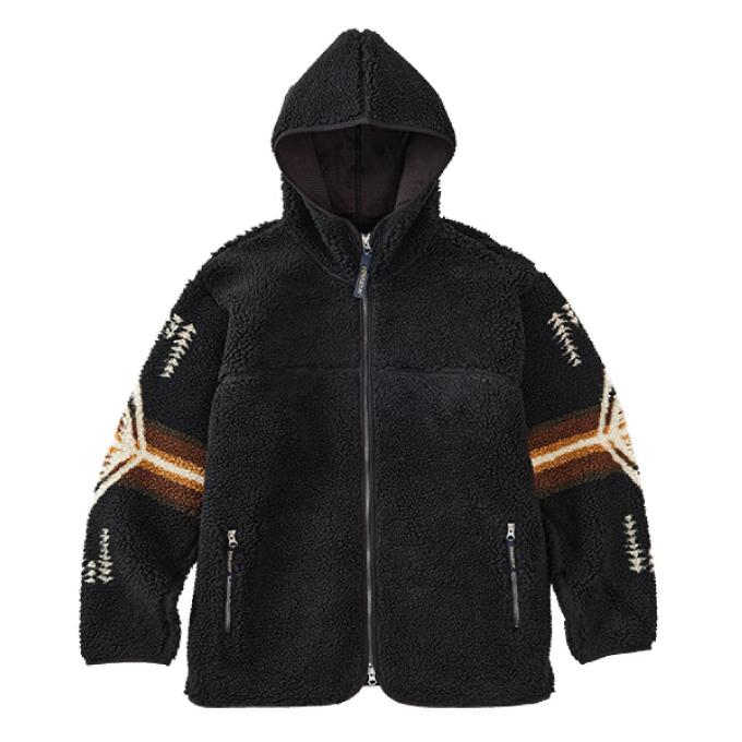 PENDLETON ペンドルトン フリース ジャケット メンズ レディース ボアジップフーディー 3475-3015 Black : ヒマラヤ Yahoo!店 - 通販 - Yahoo!ショッピング