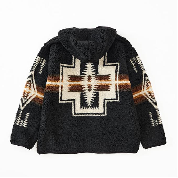 PENDLETON ペンドルトン フリース ジャケット メンズ レディース ボアジップフーディー 3475-3015 Black : ヒマラヤ Yahoo!店 - 通販 - Yahoo!ショッピング