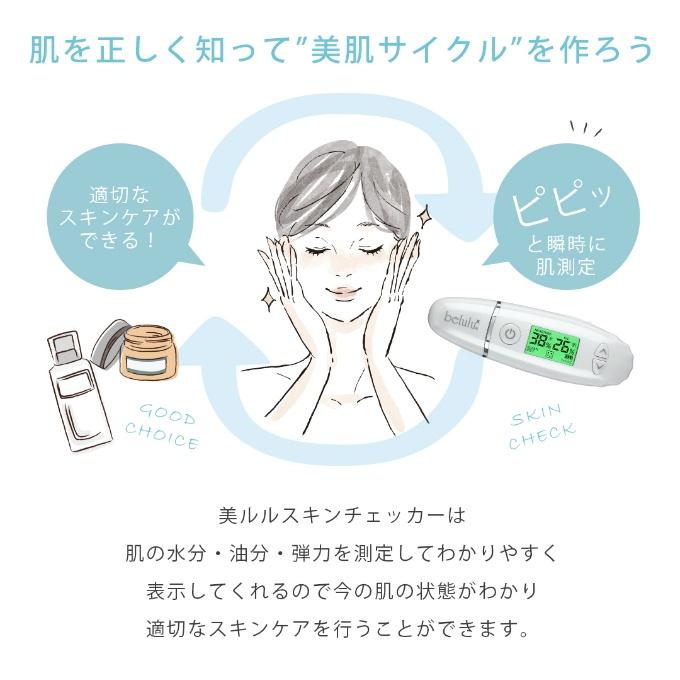 美ルル 肌質測定器 Skin Checker スキンチェッカー KRD1042N-WT belulu :0000001154156:ヒマラヤ ...