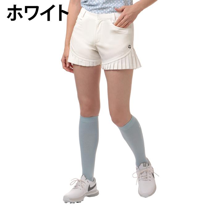 TaylorMade（テーラーメイド） ゴルフウェア ショートパンツ レディース ウィメンズ プリ―テッドショーツ TL496 : ヒマラヤ ...