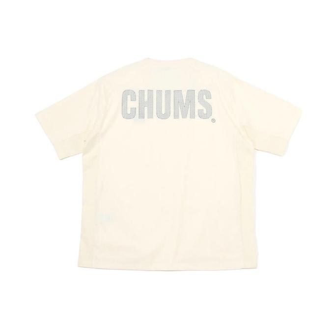 CHUMS チャムス Tシャツ 半袖 メンズ エアトレイルストレッチチャムスシャツ Airtrail Stretch T-Shirt CH01-2344 Off White : ヒマラヤ ...