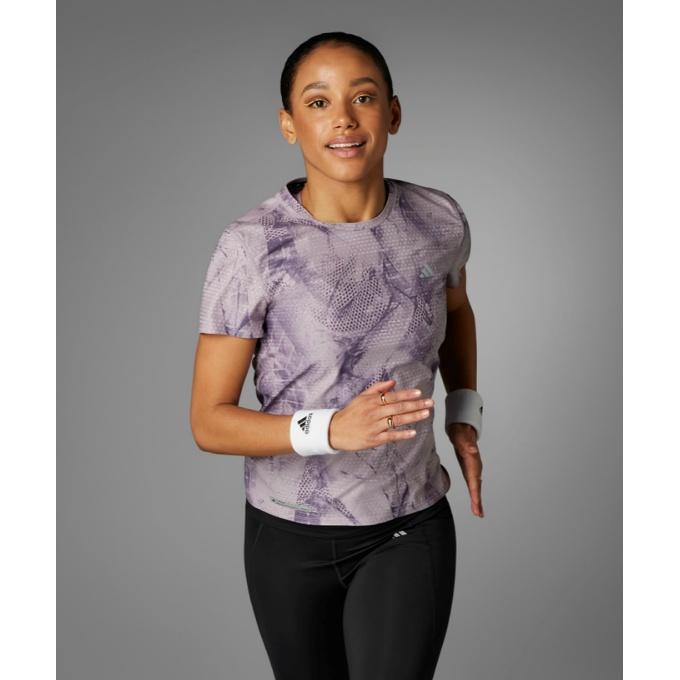 アディダス ランニングウェア Tシャツ 半袖 レディース Ultimateadidas 総柄プリント 半袖Tシャツ IL7177 IJN48 ...