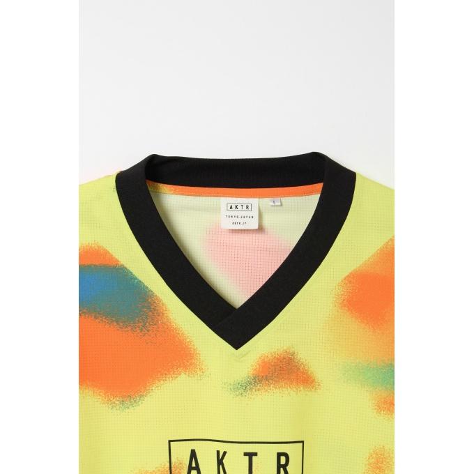 アクター AKTR ウインドブレーカー ジャケット メンズ SCRIBBLE V-NECK SHOOTINNG SHRT シューティング シャツ 124-001010 AKTR（アクター） ウインドブレーカー ジャケット メンズ SCRIBBLE V