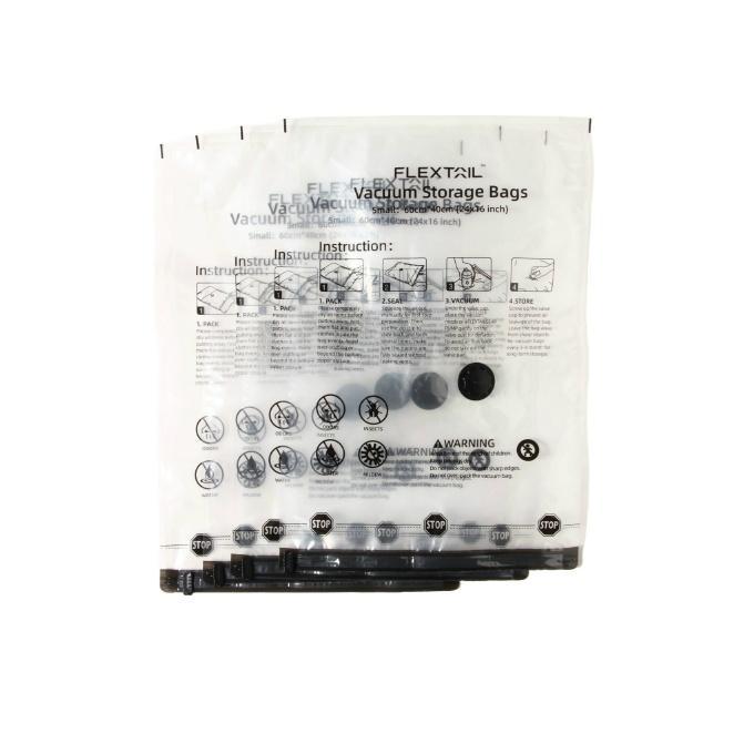 フレックステイル FLEXTAIL 圧縮袋 圧縮収納袋 Sサイズ 4枚セット 130394 : 0000001203629 : ヒマラヤ ...