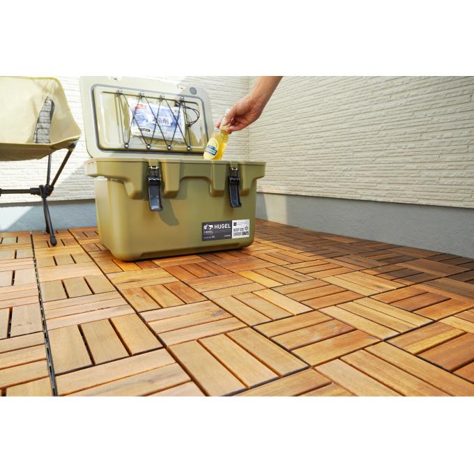 IRIS OHYAMA 【送料無料】ウッドパネル ウッドタイルデッキ 9点セット 天然木 ベランダ 庭 ガーデニング 園芸 WTD-12set アイリスオーヤマ OHYAMA【ご自宅配送限定 ...