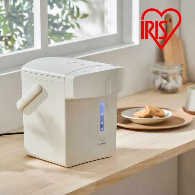 IRIS OHYAMA 電気ポット アイリスオーヤマ ジャーポット 2.2L マイコン式 空焚き防止 大容量 お手入れ簡単 アイボリー IAHD-222-C 【ご自宅配送限定】‥ : ヒマラヤ ...