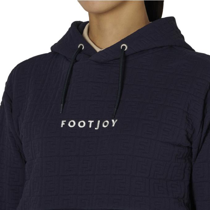 FootJoy フットジョイ ゴルフウェア スウェット レディース WOMEN'S FJ キルティング 長袖プルオーバーフーディー FJW-F24-M04 : ヒマラヤ Yahoo!店 ...