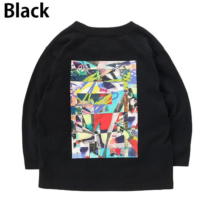 CHUMS チャムス Tシャツ 長袖 ジュニア シンジロウタナカキッズオーバーサイズドリバースブラッシュド キッズ ロンT CH21-1346 ...