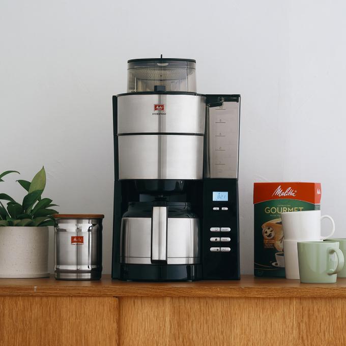 Melitta メリタ コーヒーメーカー 全自動コーヒーメーカーアロマフレッシュ AFT1022-1B 【ご自宅配送限定】 ‥ : ヒマラヤ Yahoo!店 - 通販 - Yahoo!ショッピング