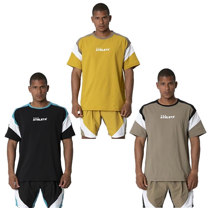 ATHLETA アスレタ サッカーウェア プラクティスシャツ 半袖 メンズ ドライフェザーカラーブロックプラシャツ 03399 : ヒマラヤ Yahoo!店 - 通販 - Yahoo!ショッピング