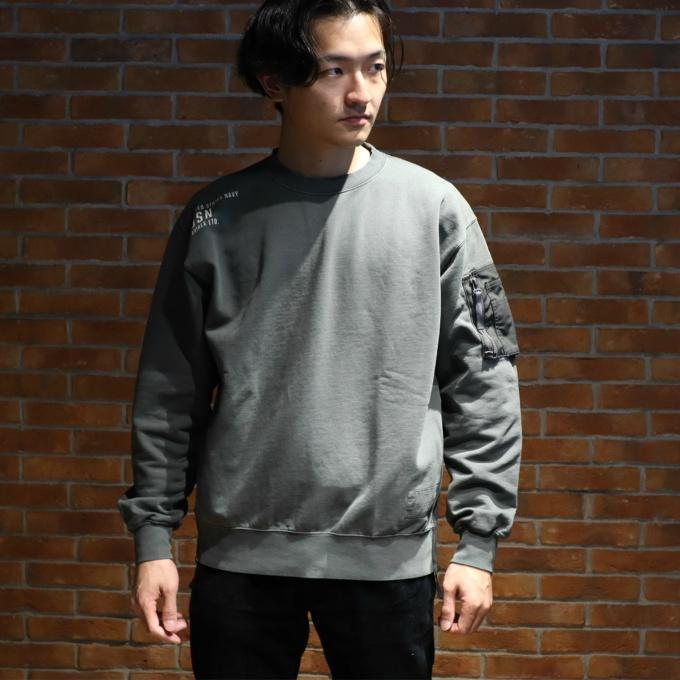 ☆AVIREX×NBA アヴィレックス FADE WASH MIL. POCKET SWEAT フェイド