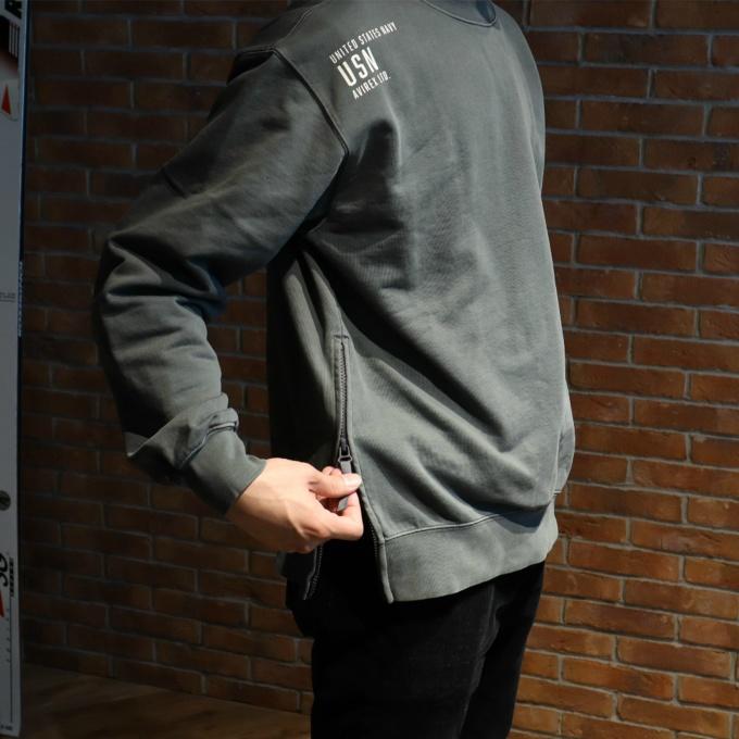 ☆AVIREX×NBA アヴィレックス FADE WASH MIL. POCKET SWEAT フェイド