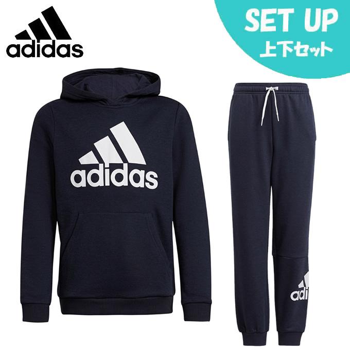 adidas アディダススウェットウェア ジャージ 上下セットジュニアエッセンシャルズ パーカー+フレンチテリーパンツGS4271 29255 ...