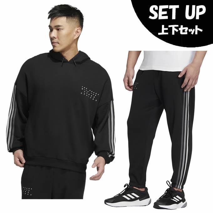 アディダス スポーツウェア スウェット 上下セット メンズ シティスウェットフーディ+シティスウェットパンツ HM2675 VA727 ...