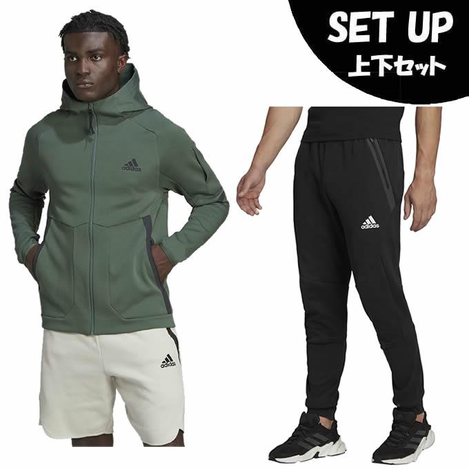 adidas（アディダス） スポーツウェア スウェット 上下セット メンズ フルジップジャケット+DESIGNED FOR GAMEDAY ...