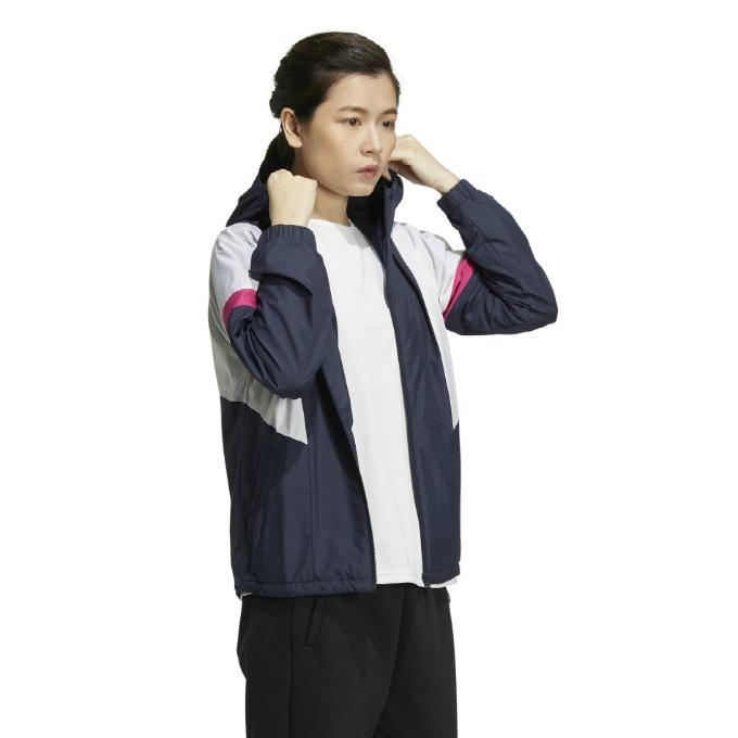 adidas（アディダス） ウインドブレーカー上下セット レディース MH CB ウインド ジャケット+カラーブロック ウインドパンツ ...
