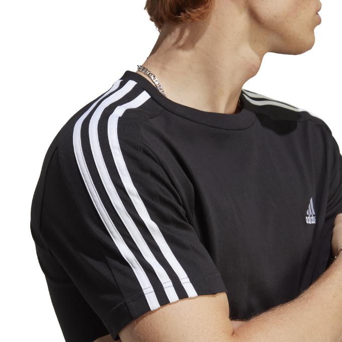 adidas アディダス 半袖Tシャツ ハーフパンツ セット メンズ エッセンシャルズ スリーストライプスTシャツ+ショーツ ECQ97 ...