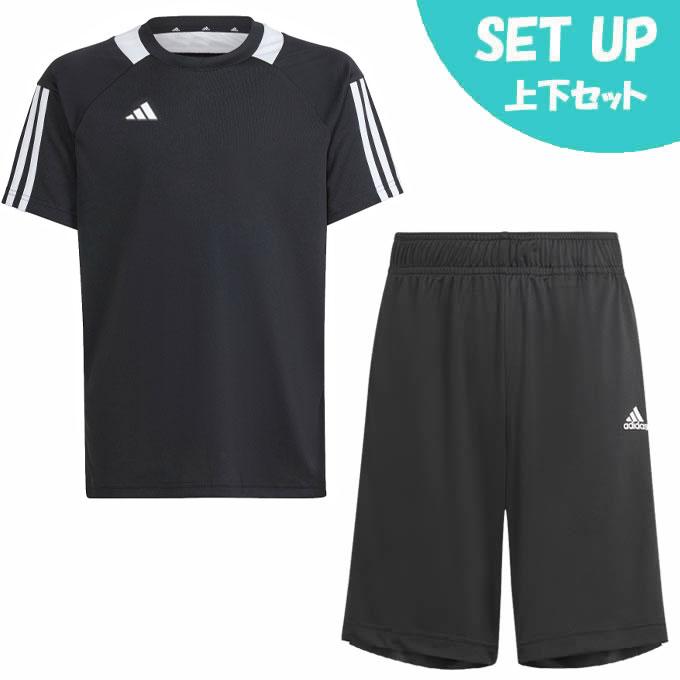 adidas アディダス Tシャツ 上下セット ジュニア セレーノ AEROREADY ジャージー キッズ+セレーノ ショーツ キッズ ...