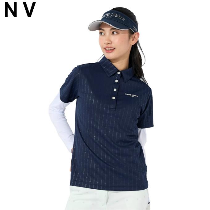 Marie Claire マリクレール marie claire ゴルフウェア シャツセット レディース 長袖インナー付き半袖シャツ 713-511 【メール便可】 od ‥ : ヒマラヤ ...