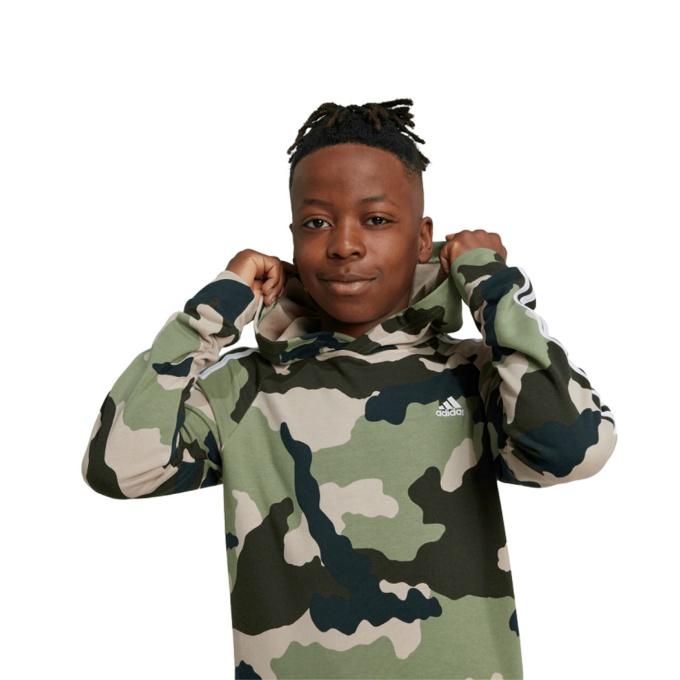adidas（アディダス） スウェットパーカー ジュニア ESS CAMO オールオーバープリント フーディー IW3470 JTH71 ...