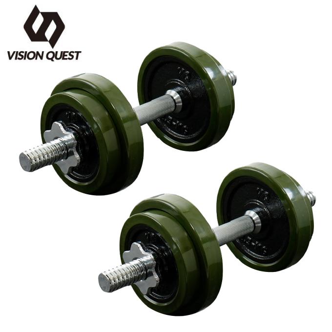 ダンベル カバー付きダンベル 10kg 2個セット VQ580104I42 ビジョンクエスト VISION QUEST run ...