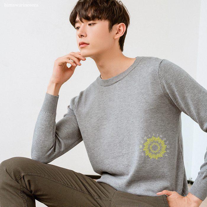 ニットセーター メンズ クルーネック Vネック 2type 長袖 トップス プルオーバー 無地 シンプル 秋冬 : hms20240813-yys1389 : 向日葵の空 - 通販 ...