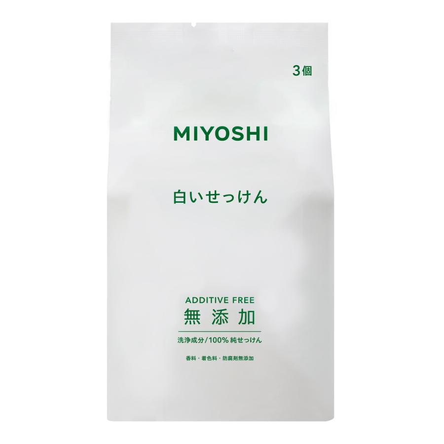 ミヨシ石鹸 MIYOSHI 無添加 白いせっけん 108g×3個入 ボディ用 : 101-4537130102459 : 姫路流通センター - 通販 - Yahoo!ショッピング