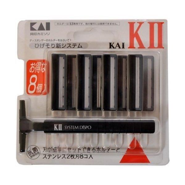 貝印 【お一人様1個限り特価】ひげそり用カミソリ KAI-KII 替刃8個付 : 姫路流通センター - 通販 - Yahoo!ショッピング