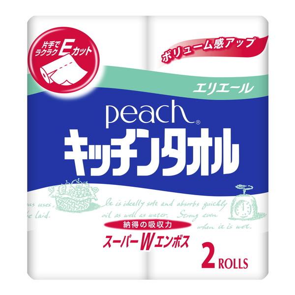 エリエール（elleair） 【お一人様1個限り特価】ピーチ キッチンタオル 2ロール : 姫路流通センター - 通販 - Yahoo!ショッピング