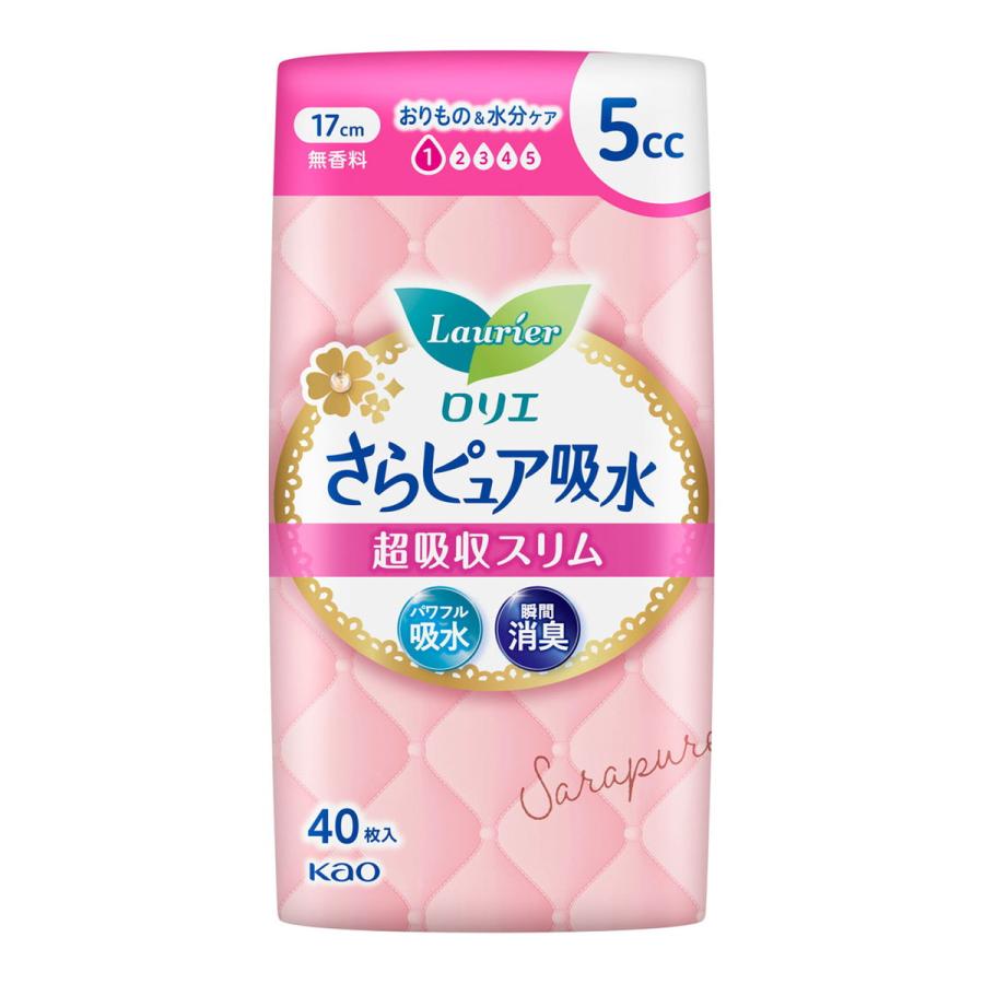 ロリエ 【送料無料・まとめ買い×10個セット】花王 さらピュア吸水 超吸収スリム 5cc 40枚入 吸水ライナー : 姫路流通センター - 通販 - Yahoo!ショッピング