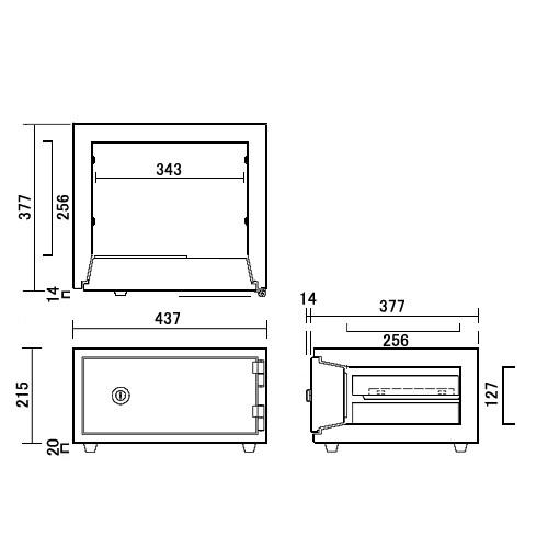 日本アイ・エス・ケイ 金庫診断士のいる専門店- CPS-30K 家庭用 耐火金庫 1キー式 マットブラック 日本製「小型なのに耐火1時間」 : 創業100年 ひめじやネット通販 - 通販 ...