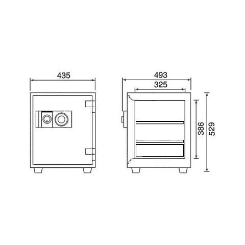 ダイヤセーフ 金庫診断士のいる専門店- D52-DX 家庭用 耐火金庫 ダイヤル式「価格重視」小型金庫 : 創業100年 ひめじやネット通販 - 通販 - Yahoo!ショッピング