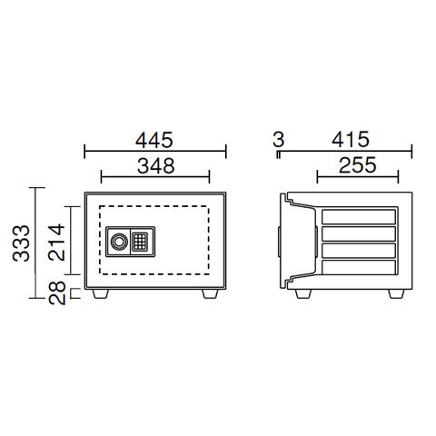 日本アイ・エス・ケイ 金庫診断士のいる専門店- KS-20E-F テンキー式 小型 軽量37kg 耐火金庫 日本製「暗証番号だけで開閉できる」家庭用金庫 : 創業100年 ひめじやネット通販 ...