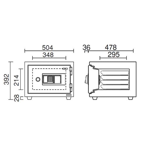 日本アイ・エス・ケイ 金庫診断士のいる専門店- KUX-20EA 角2封筒が入るテンキー式 2時間耐火金庫 日本製「ゆとり収納シリーズ」家庭用金庫 : 創業100年 ひめじやネット通販 ...