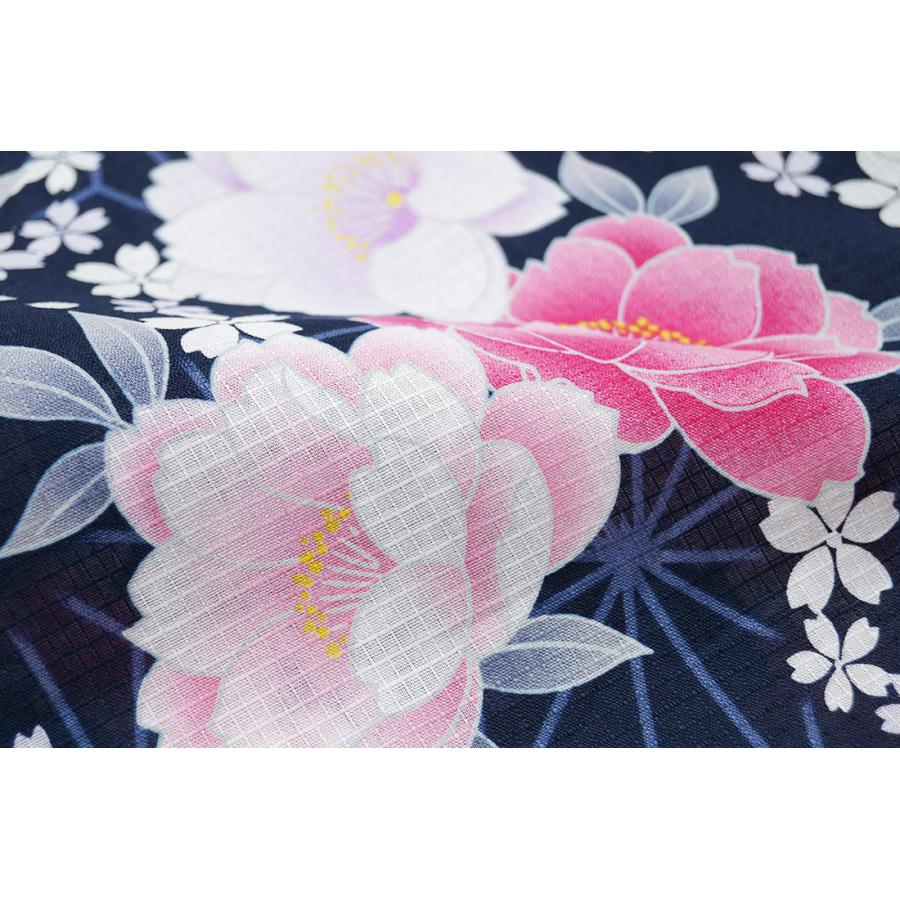 ひめか 【ひめか】甚平 レディース 女性 1007C-紺八重桜 3L : 作務衣と甚平和専門店 ひめか - 通販 - Yahoo!ショッピング