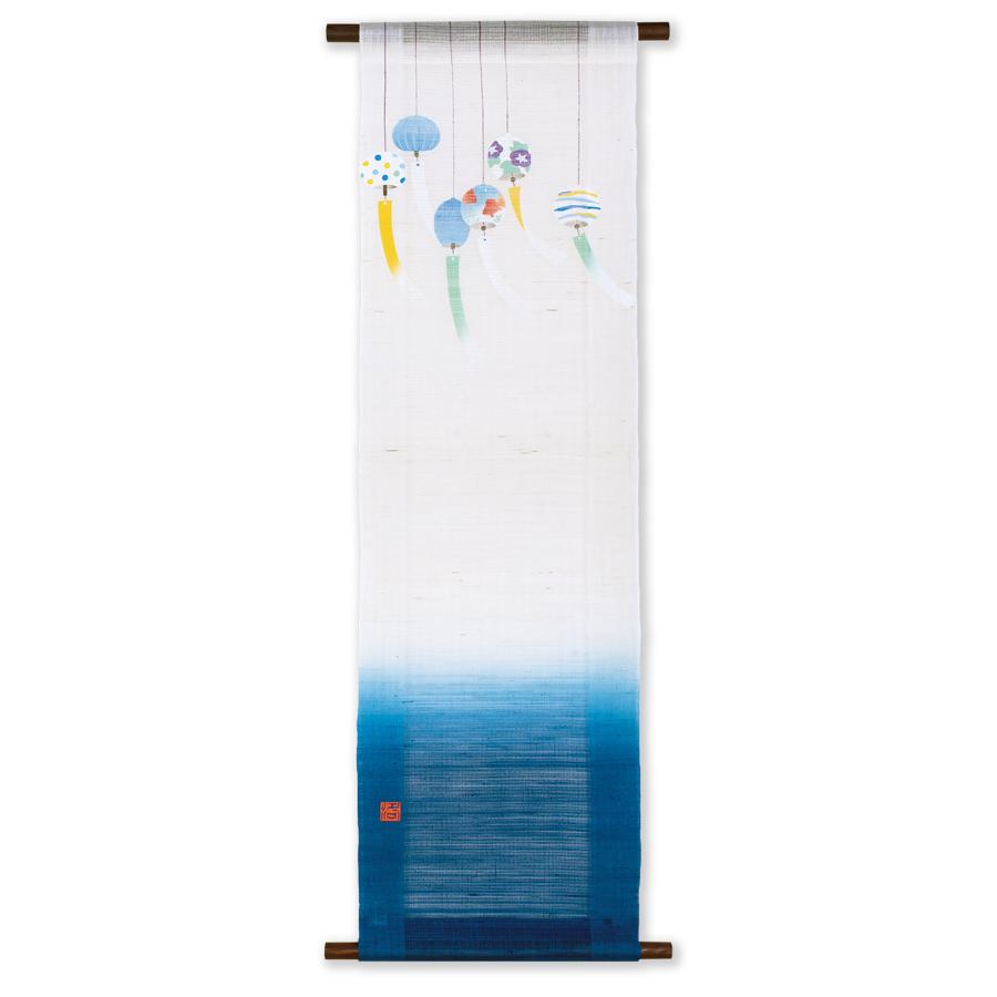 ひめか タペストリー 麻100％ すかしタペストリー「風鈴びより」t-745 30×100cm : 作務衣と甚平和専門店 ひめか - 通販 - Yahoo!ショッピング