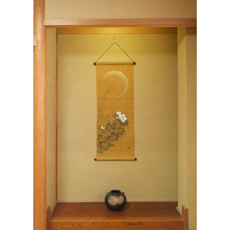 ひめか タペストリー 麻100％ 手描きタペストリー「秋草」t-779 45×120 : 作務衣と甚平和専門店 ひめか - 通販 - Yahoo!ショッピング