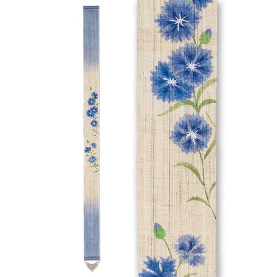 ひめか タペストリー 麻100％ 細タペ『矢車菊』Ts-3034 10×170cm : 作務衣と甚平和専門店 ひめか - 通販 - Yahoo ...